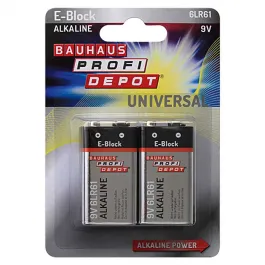 PROFI DEPOT - alkaline elem (E-block, 9V, 2db)