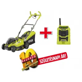 RYOBI RLM18X36H250 akkus fűnyíró 18V + RYOBI R18R-0 rádió