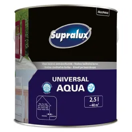 SUPRALUX UNIVERSAL AQUA - zománcfesték - fehér (magasfényű) 2,5L