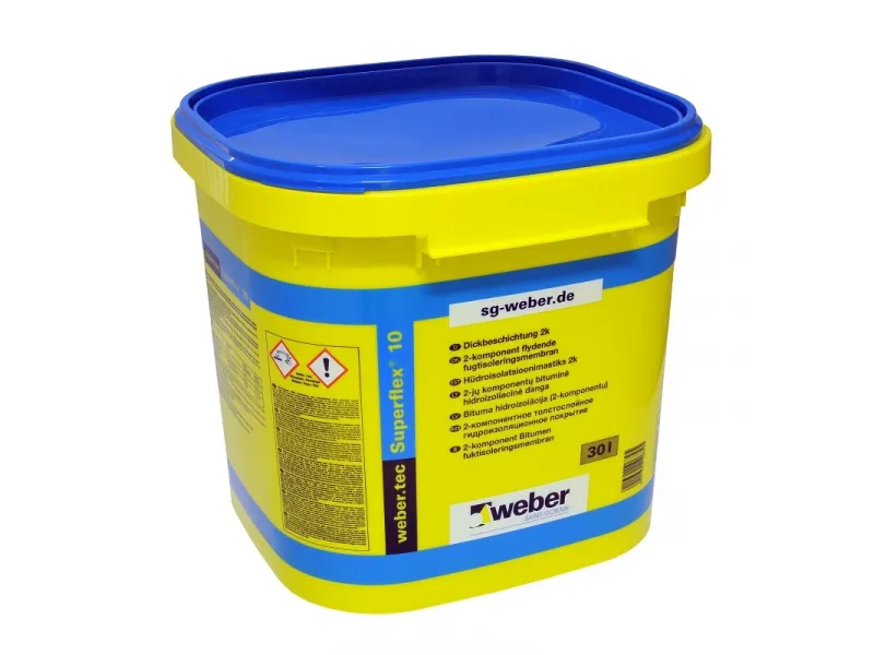 WEBER TEC SUPERFLEX 10 - bitumenes épületszigetelés (30L)
