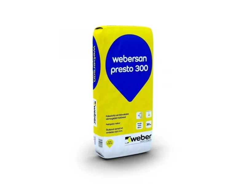 WEBERSAN PRESTO Vakolat 300 (simítóvakolat, 30kg)