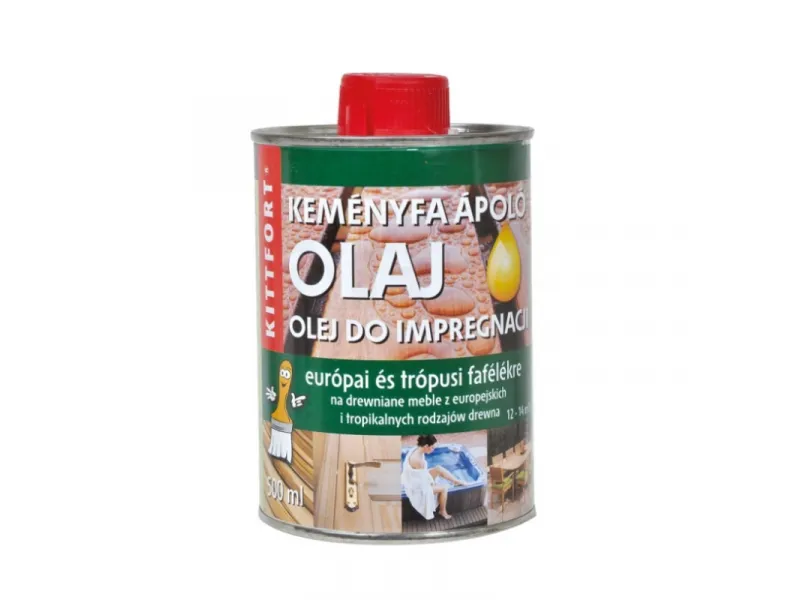 KITTFORT Keményfa ápoló olaj (színtelen, 0,5l)
