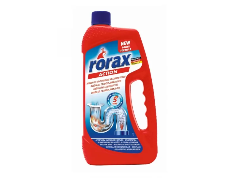 RORAX - lefolyótisztító gél (1L)